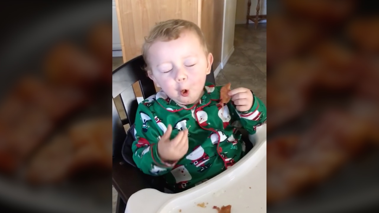 The Big Show - Video of the Day - Baby's First Bacon